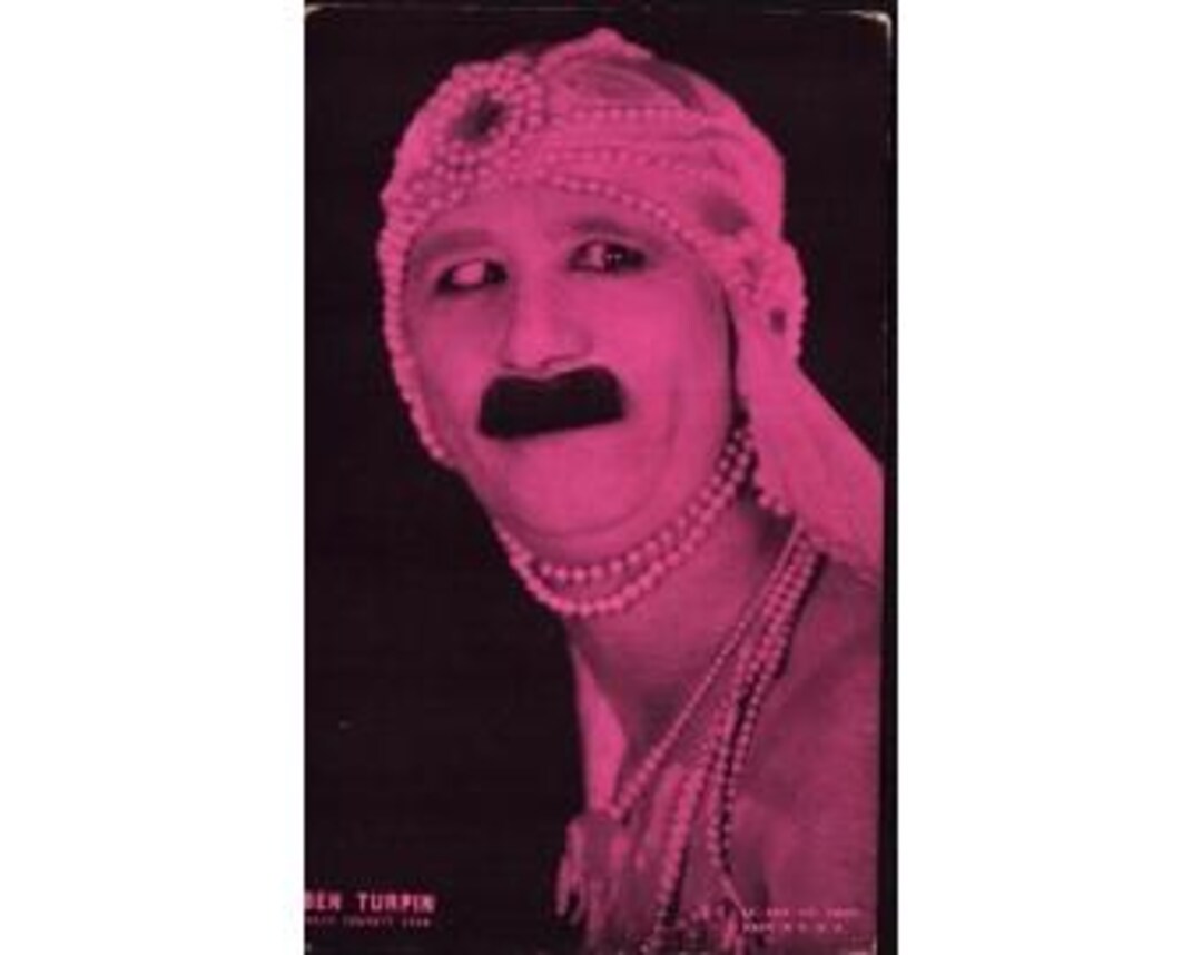 1920s Ben Turpin Arcade Card Exhibit Supply Company 1920s 5-3/8"h X 3-3 ...