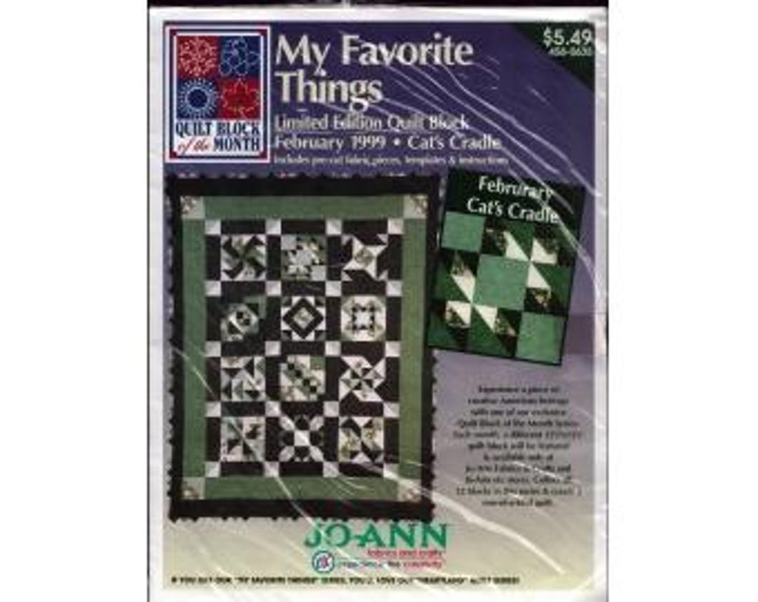 1999 My Favorite Things February OR March Nip DIY Quilt Block of the ...