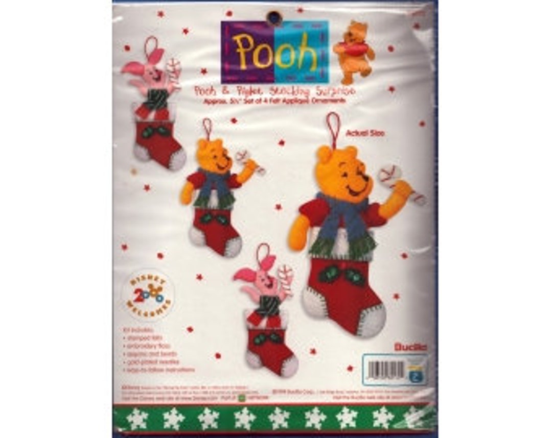 1999 Set of 4 Winnie the Pooh or Piglet Stocking Surprise - Etsy