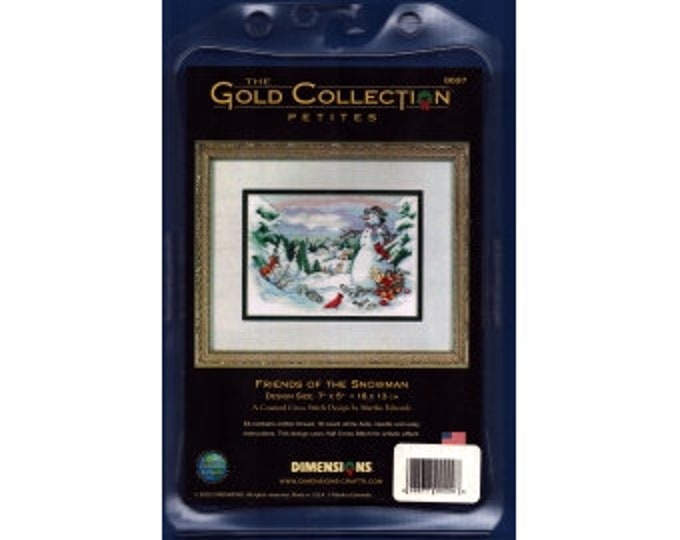 2002 Friends of the Snowman NIP DIY Winter Counted Cross Stitch Kit by ...