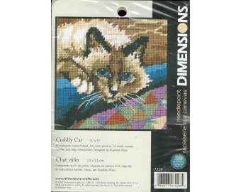 Siamese Cat Needlepoint Kit - Etsy