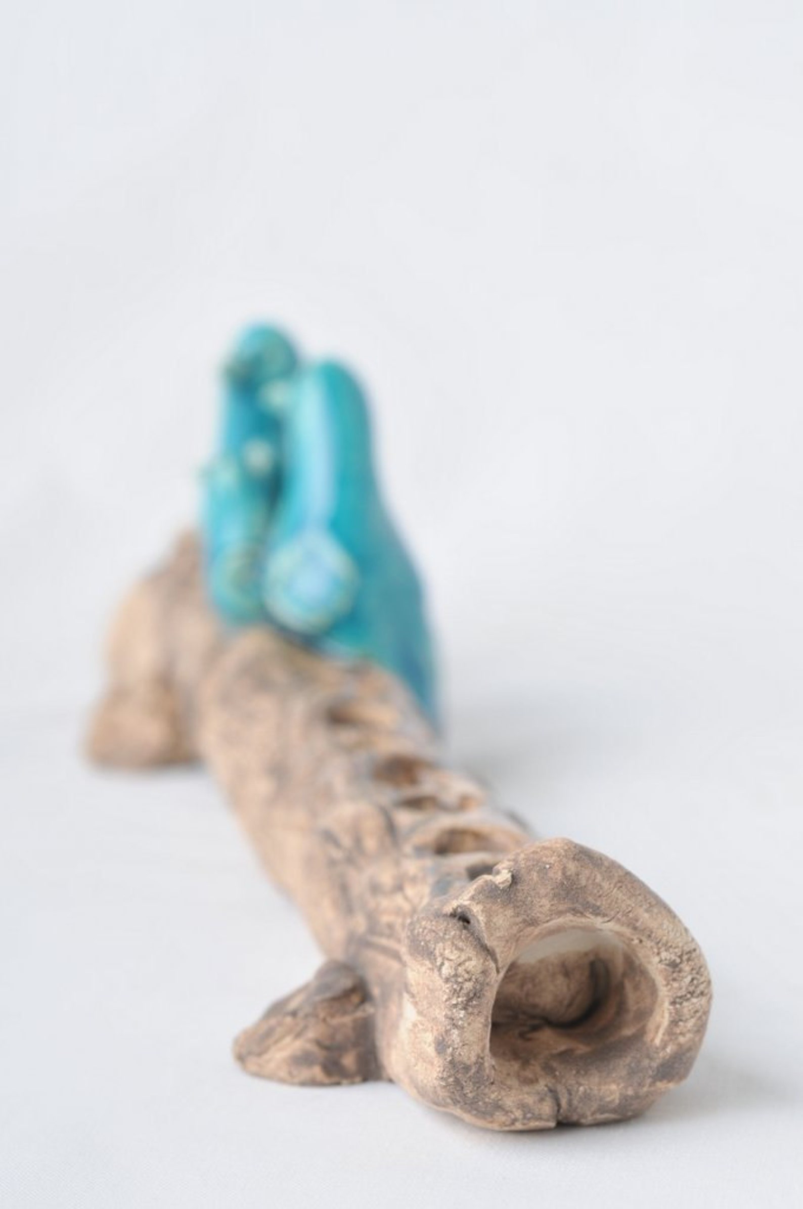 Menorah Handmade Ceramic Menorah Pair of Tiny Love Birds on - Etsy Israel