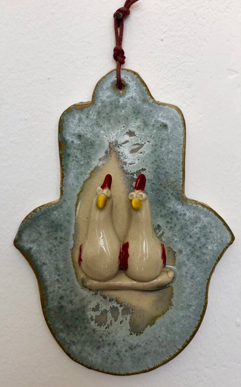 Hamsa With Four Chickens - Etsy