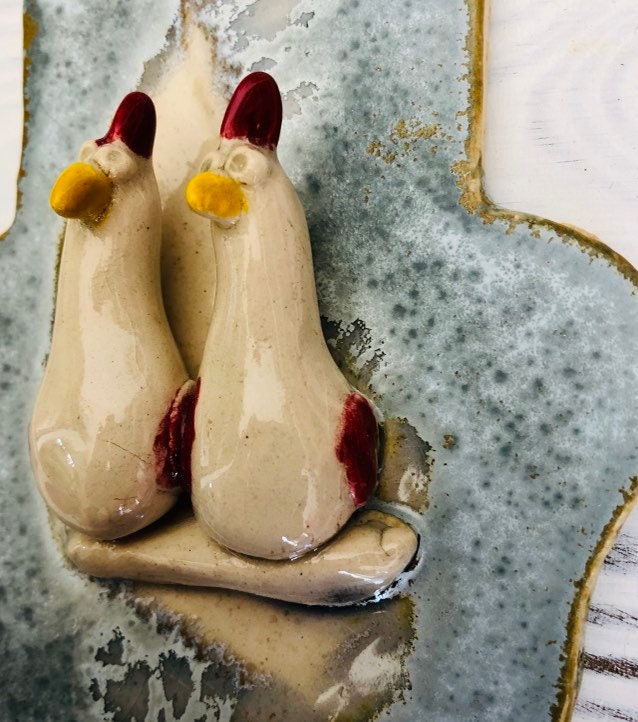 Hamsa With Four Chickens - Etsy