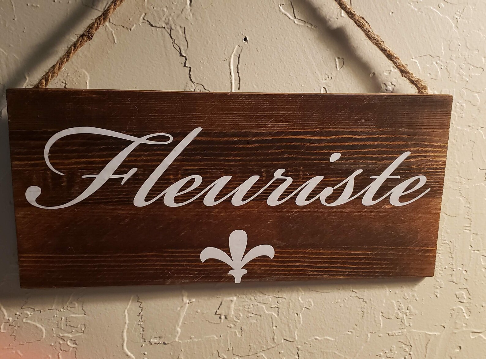Fleuriste wooden rustic sign Florist flower shop home decor | Etsy
