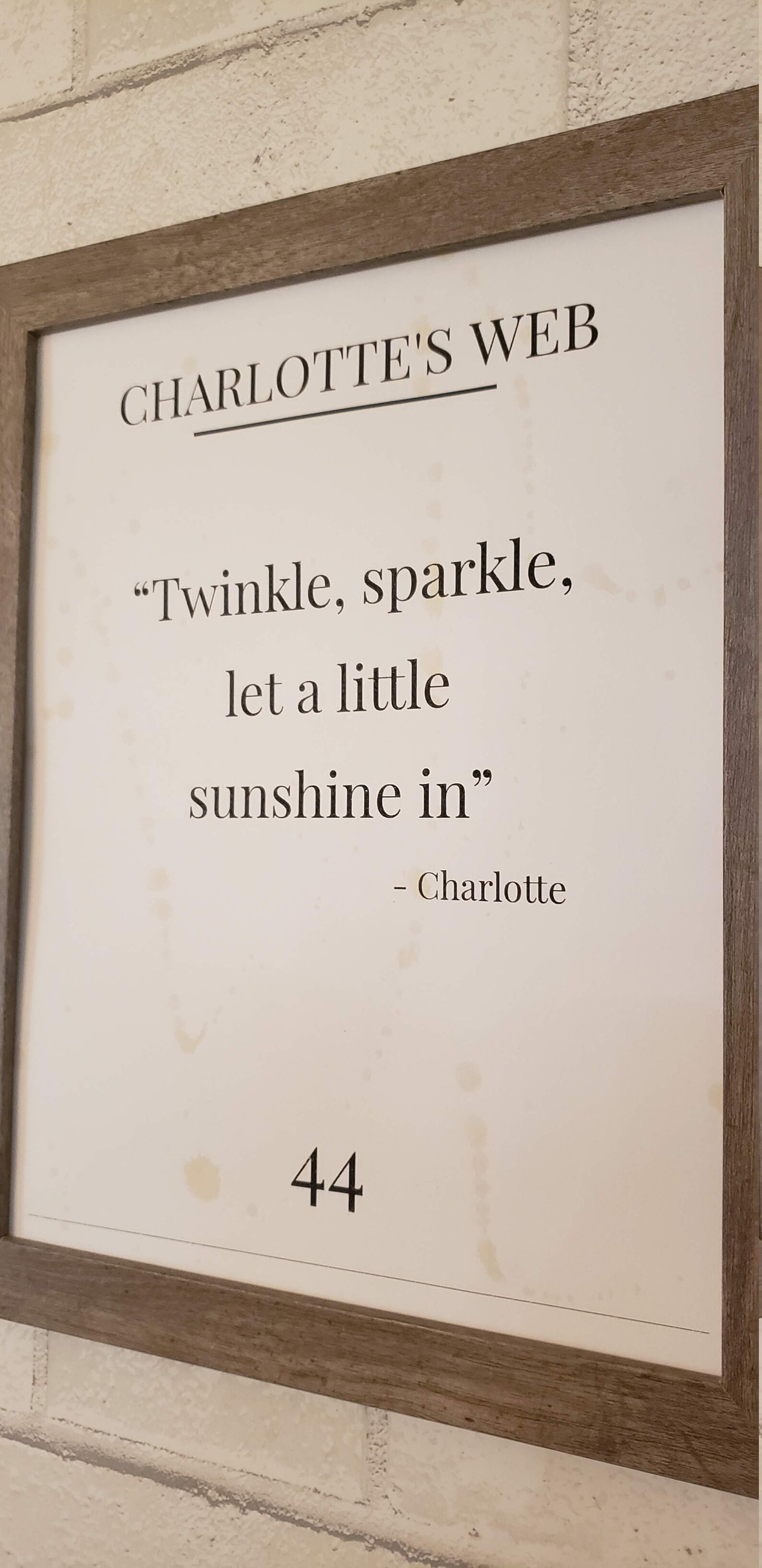 Charlotte's Web Framed Quote Distressed Book Page Framed - Etsy