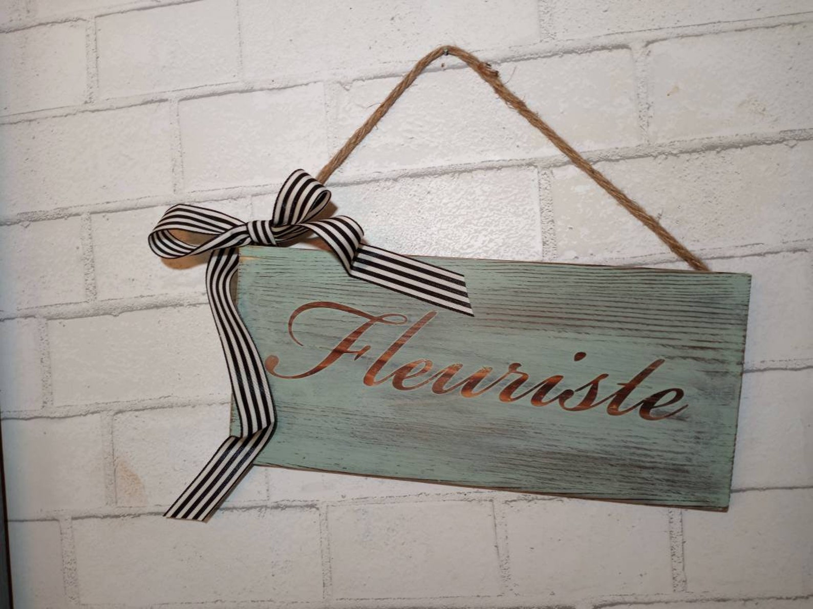 Fleuriste wooden wall sign florist sign | Etsy