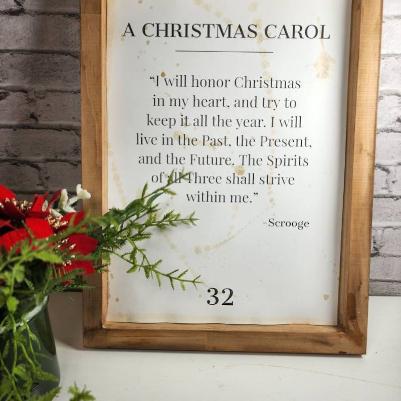 Christmas Carol Sign - Etsy