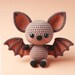 Amigurumi Fruit Bat Crochet Pattern | Cuddly Vampire Bat Plush Toy ...