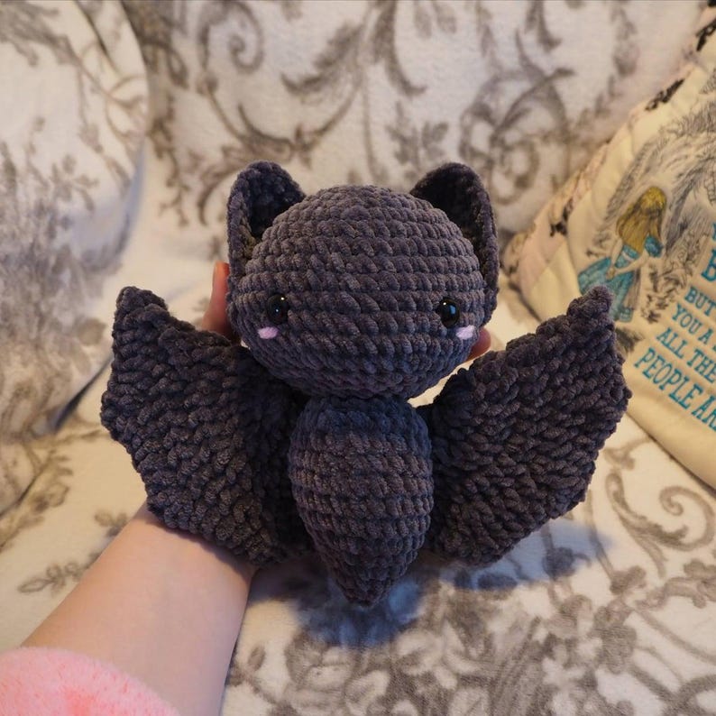 Amigurumi Fruit Bat Crochet Pattern | Cuddly Vampire Bat Plush Toy ...
