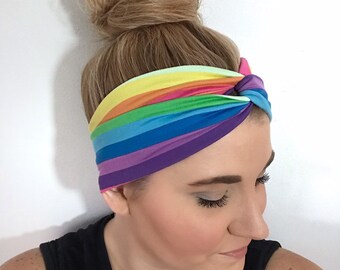Rainbow headbands | Etsy