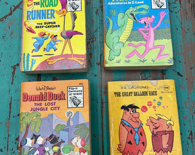 Flip It Cartoons Pink Panther Road Runner Donald Duck the Flinstones - Etsy