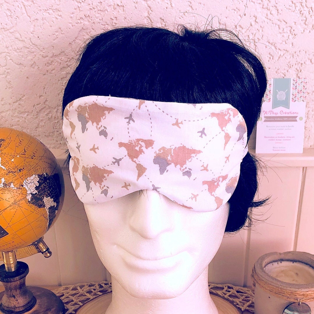 Sleep Mask, Night Mask, COUNTRY-CITIES Travel Mask, Reversible in Oeko ...