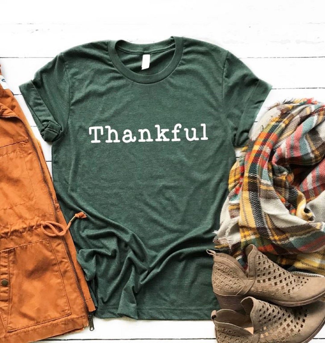 Thankful Thankful Shirt Thanksgiving Shirt Fall Shirt Thankful Tshirt ...