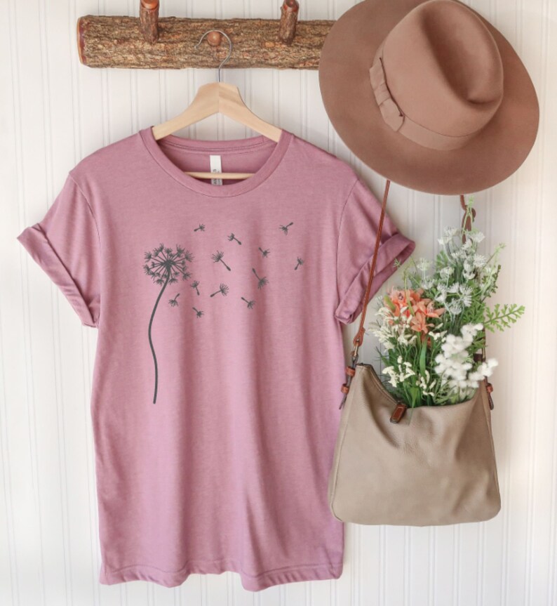 Dandelion Shirt Wildflower Shirt Blossoms Shirt Gift for Her Dandelion ...