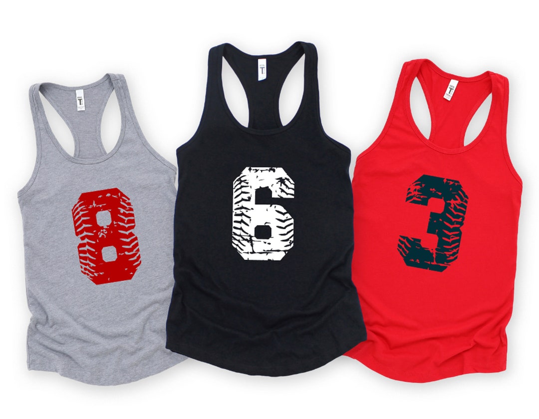 Baseball Numbers Tank Top, Custom Baseball Shirt, Personalized Baseball ...