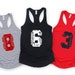 Baseball Numbers Tank Top, Custom Baseball Shirt, Personalized Baseball ...