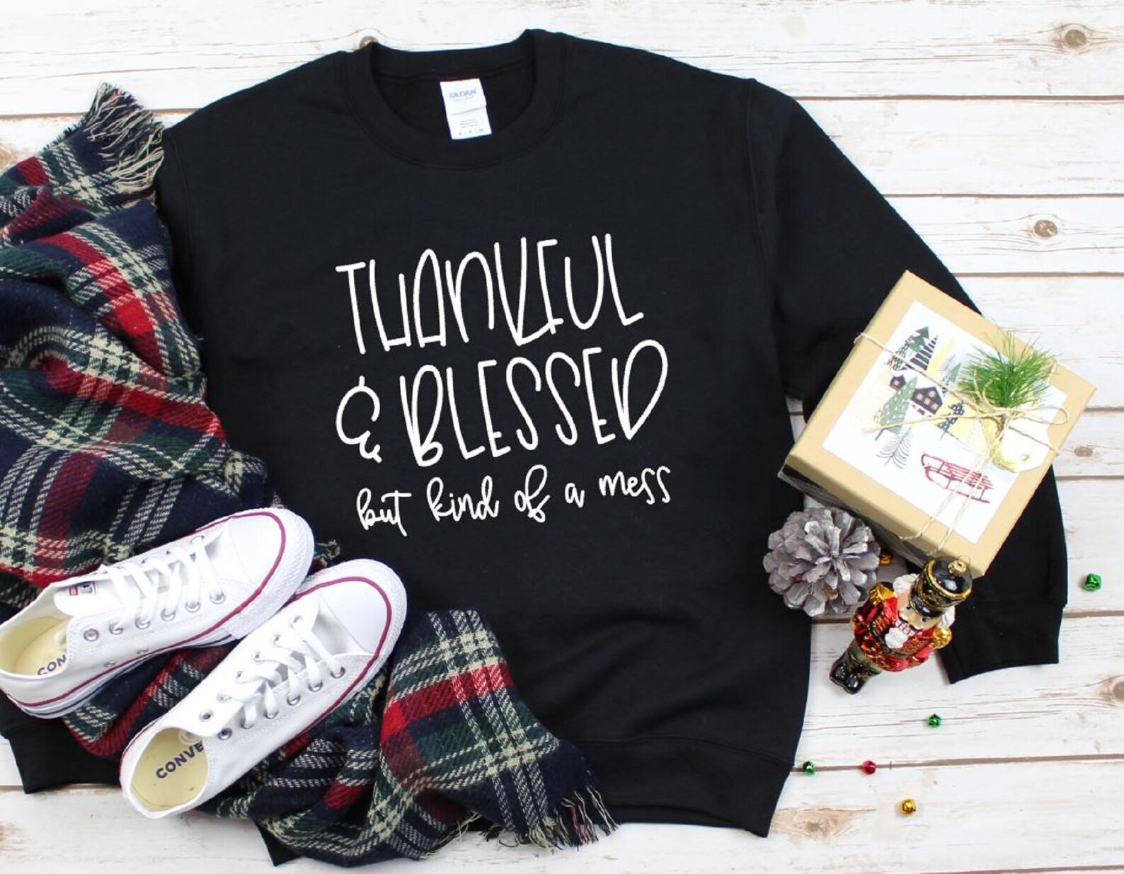 Thankful Blessed Sweatshirt /12 Colors Available / Cute Fall Shirt ...
