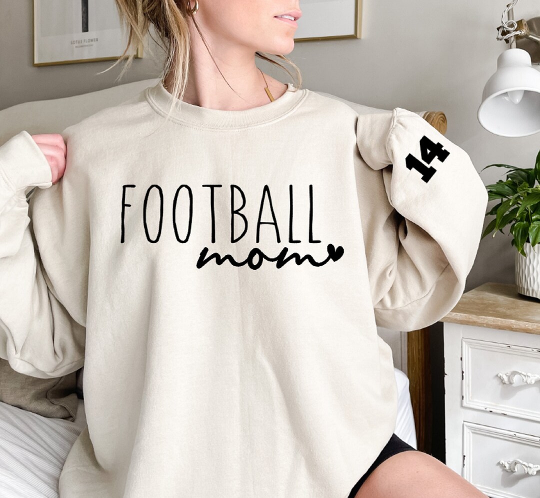 Custom Football Mom Sweatshirt, Football Mom Shirt, Personalized ...