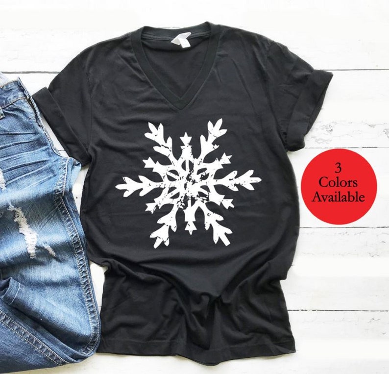Snowflake Tee Snowflake Gift Winter Snowflake Plus Size - Etsy