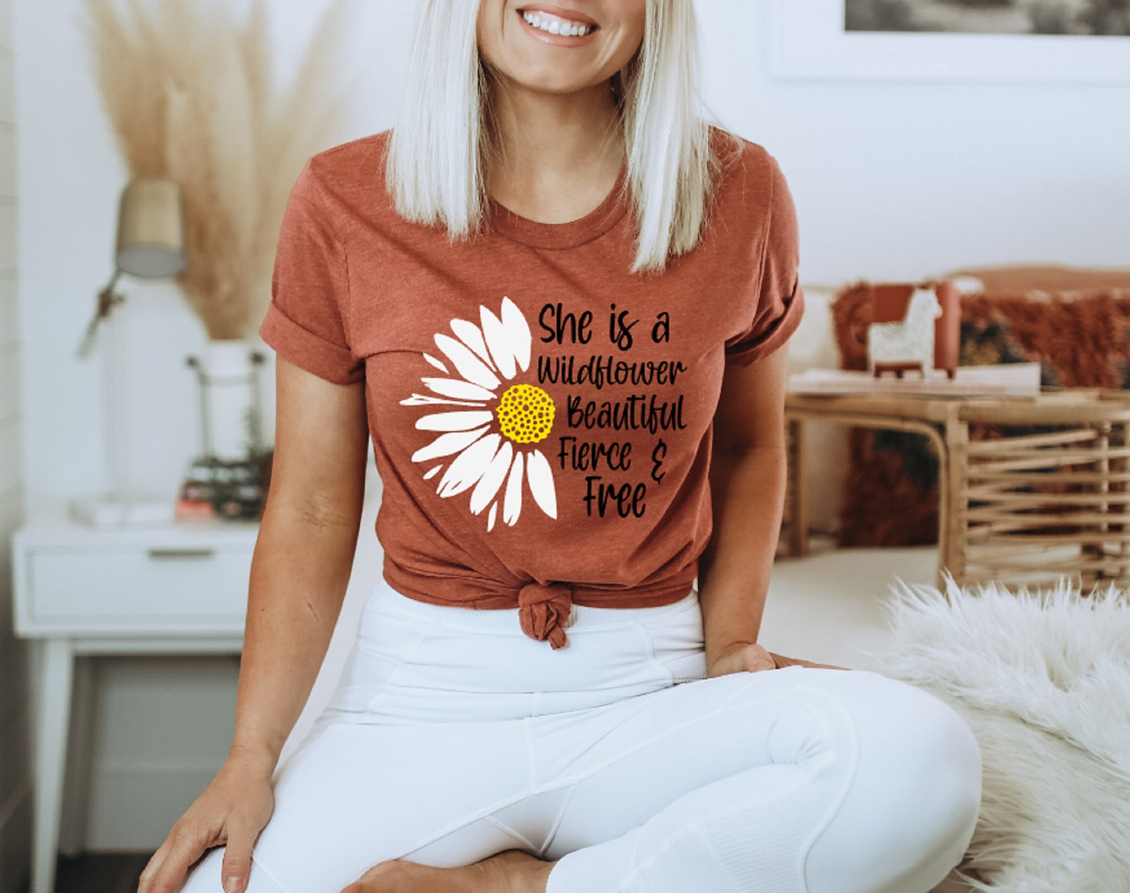 Daisy Flower Shirt Spring Shirt Flower Tee Summer Shirt - Etsy