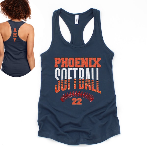 Customized Softball Team Tank Top - Etsy