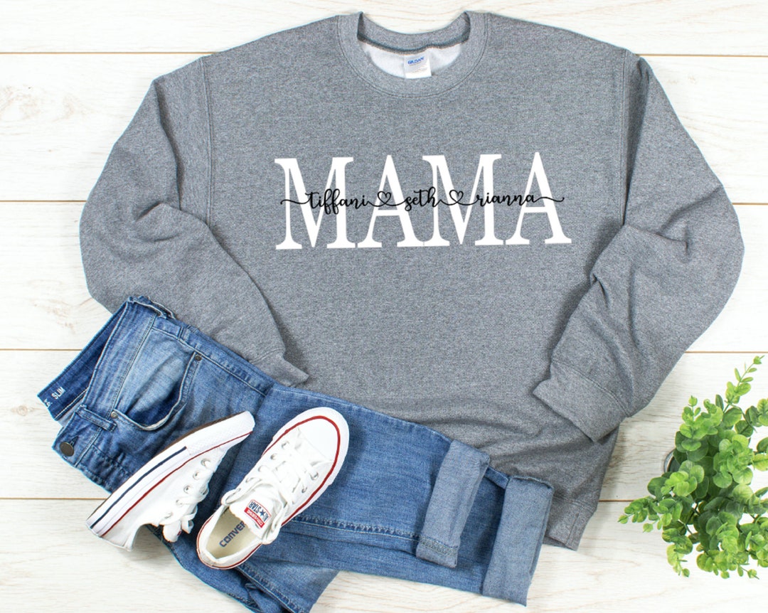 Mom Sweatshirt With Kids Names, Mom Sweatshirt, Mothers Day Gift ...