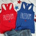 Freedom Tank Usa Tank Star Tank Fourth of July Tank | Etsy
