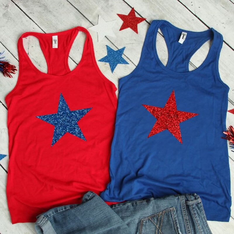 Red White Blue Tank - Etsy