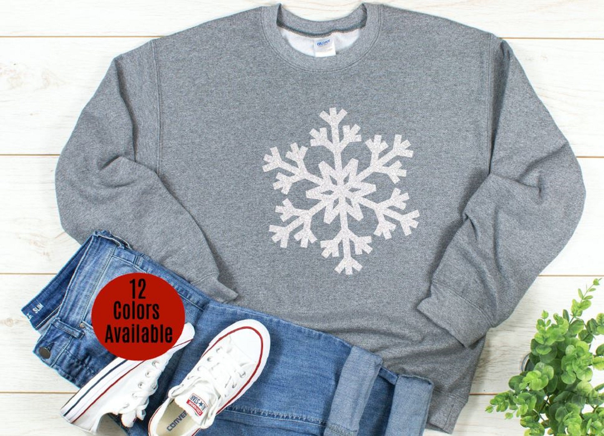 Snowflake Sweatshirt, Glitter Christmas Shirt,womens Christmas Shirt ...