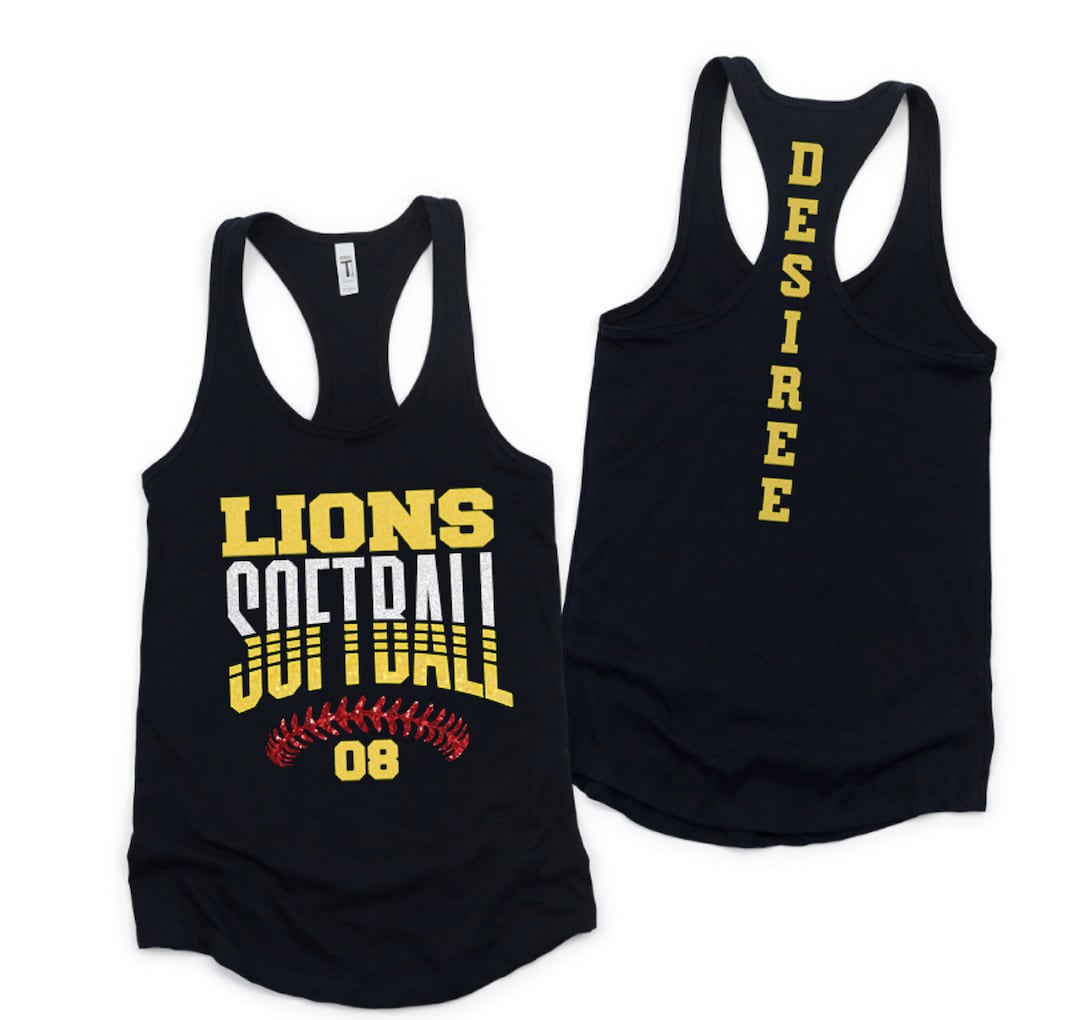 Glitter Softball Mom Shirt Softball Team Tank Tops Custom Softball Tank ...