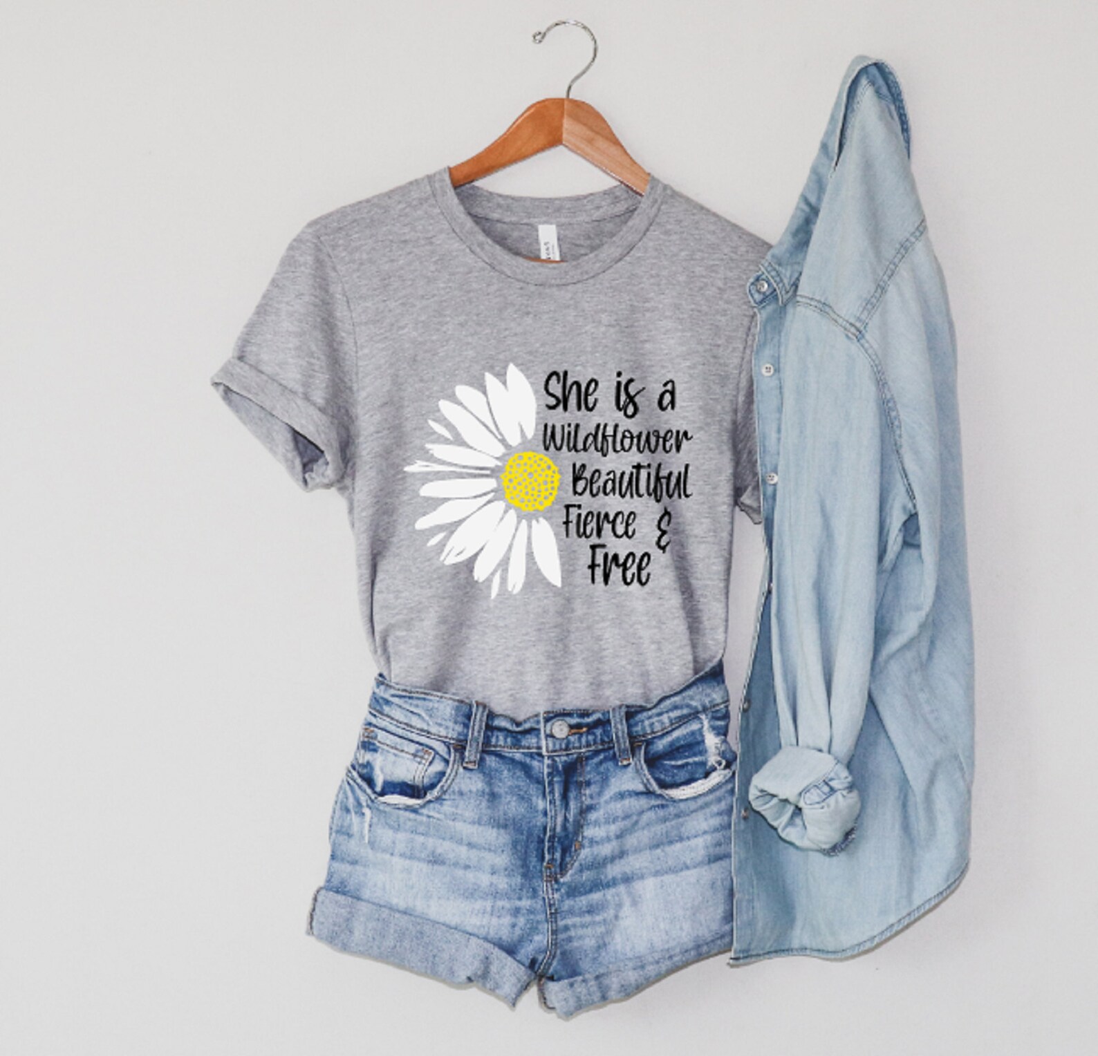 Daisy Flower Shirt Spring Shirt Flower Tee Summer Shirt - Etsy