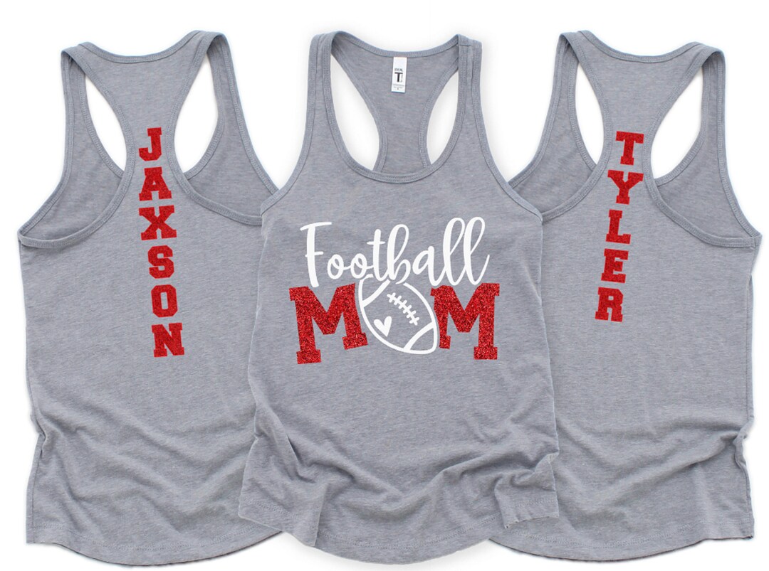 Football Mom Personalized Tank Top Football Mom Custom Shirt Football ...