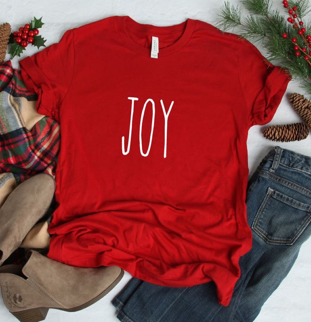 Statement Christmas Tee, Christmas Shirt,christmas T-shirts, Joy ...