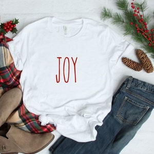Statement Christmas Tee, Christmas Shirt,christmas T-shirts, Joy ...