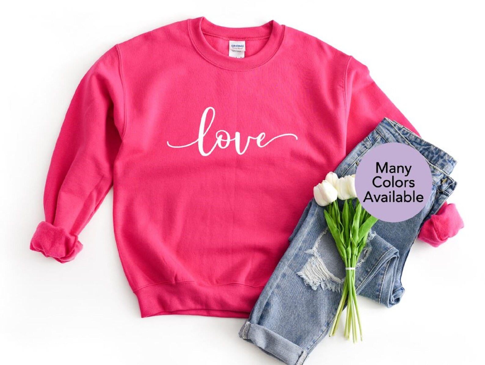 Love Sweatshirt Valentines Day Sweater Valentines Day Gift - Etsy