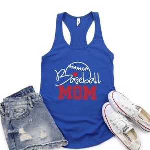 Baseball Mom Tank, Baseball Mom Shirt, Baseball Mama Personalized ...