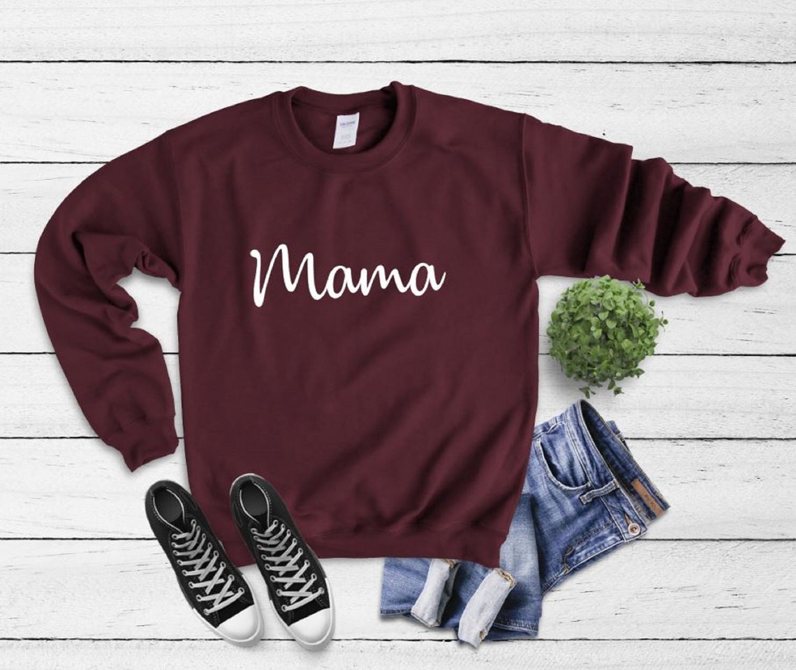 Mama Shirt // Mama Sweatshirt // Mom Life // Mom Graphic Tee - Etsy