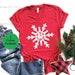 Snowflake Tee, Snowflake Gift, Winter Snowflake, Plus Size Christmas ...