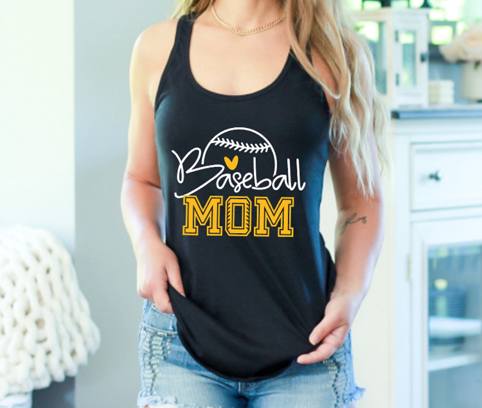 Baseball Mom Tank, Baseball Mom Shirt, Baseball Mama Personalized ...