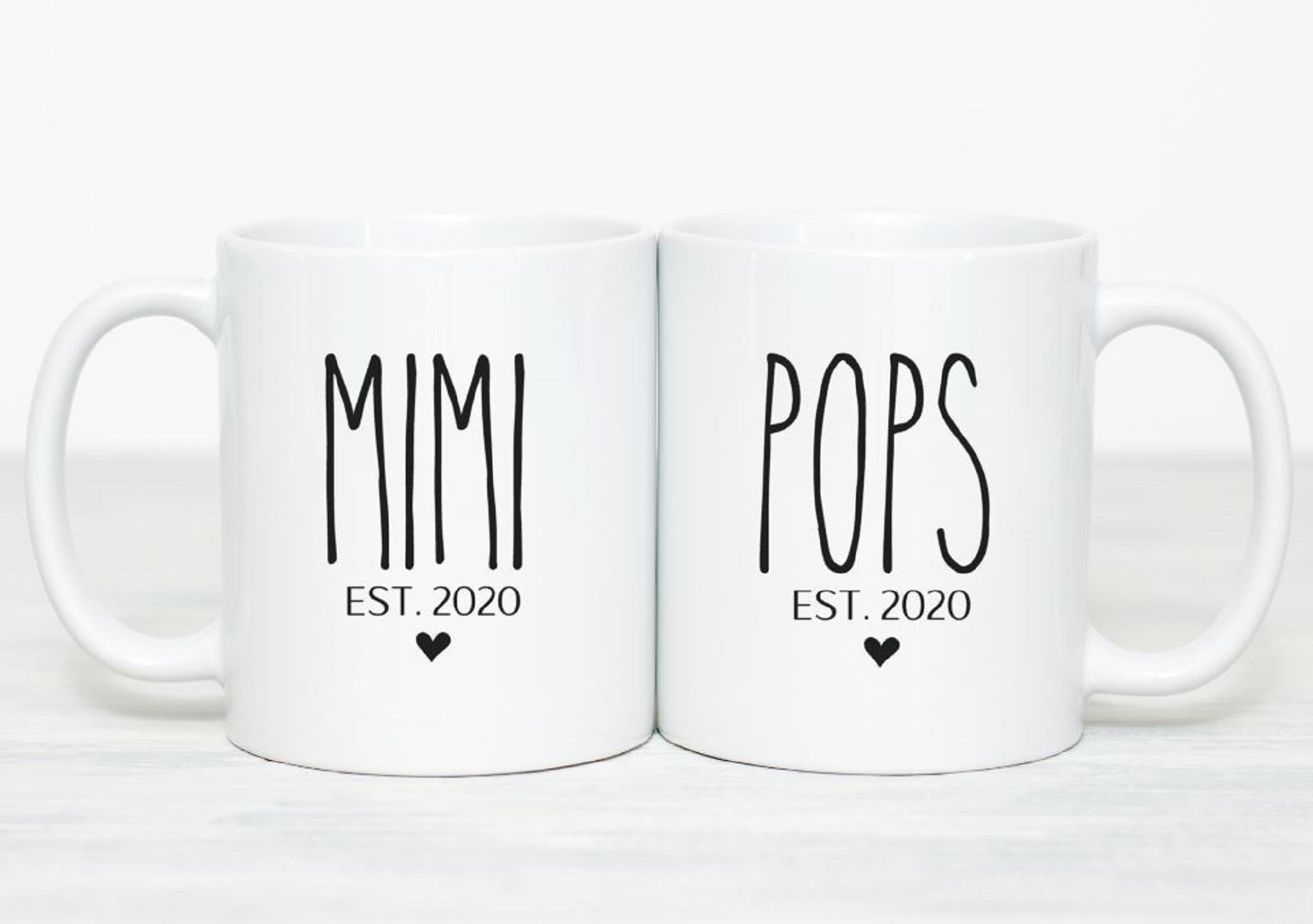 Grandparents Mugs Grandma Mug Pregnancy Reveal to | Etsy