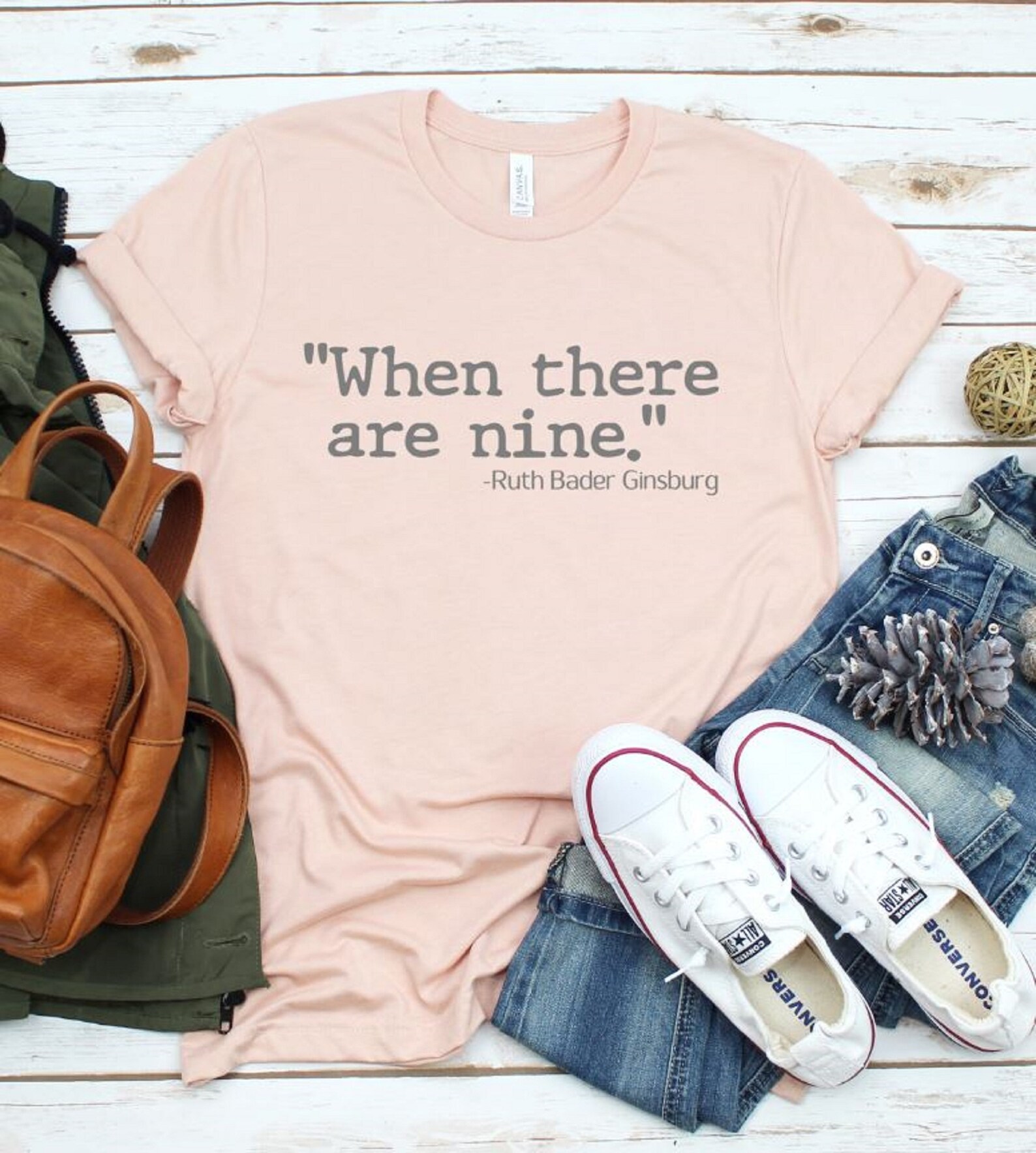 When There Are Nine Tees Ruth Bader Ginsburg Shirt Feminist - Etsy