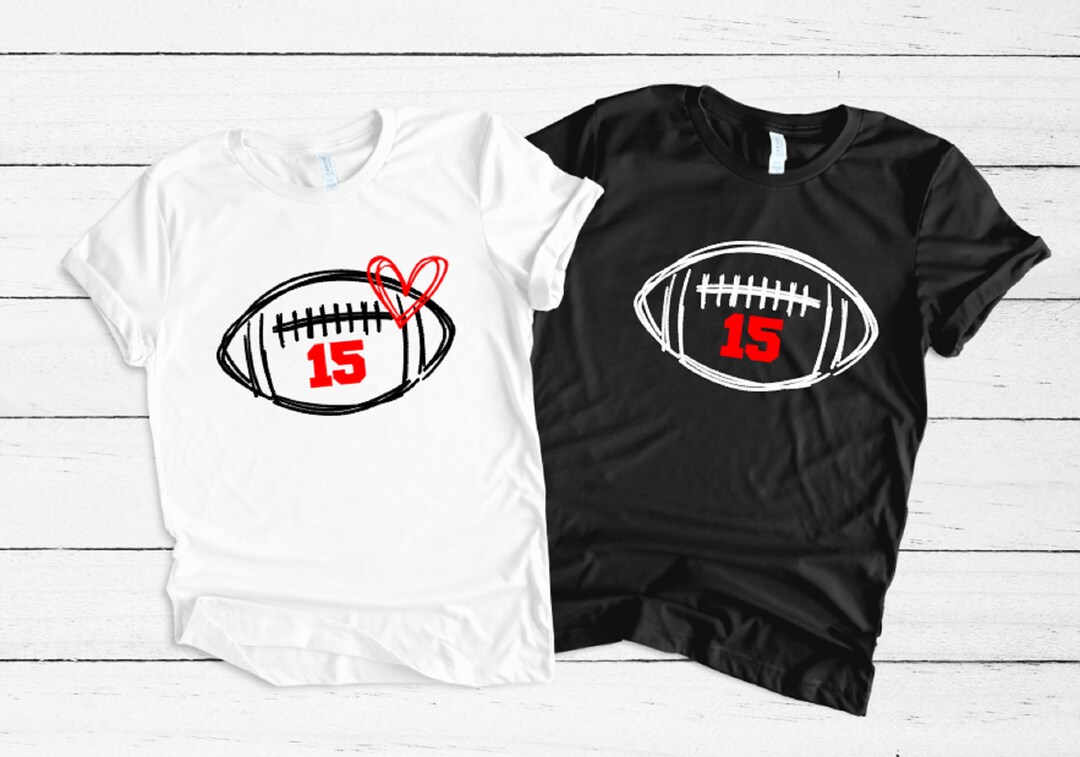 Football Shirt, Custom Football Number Unisex Size T-shirt, Football ...