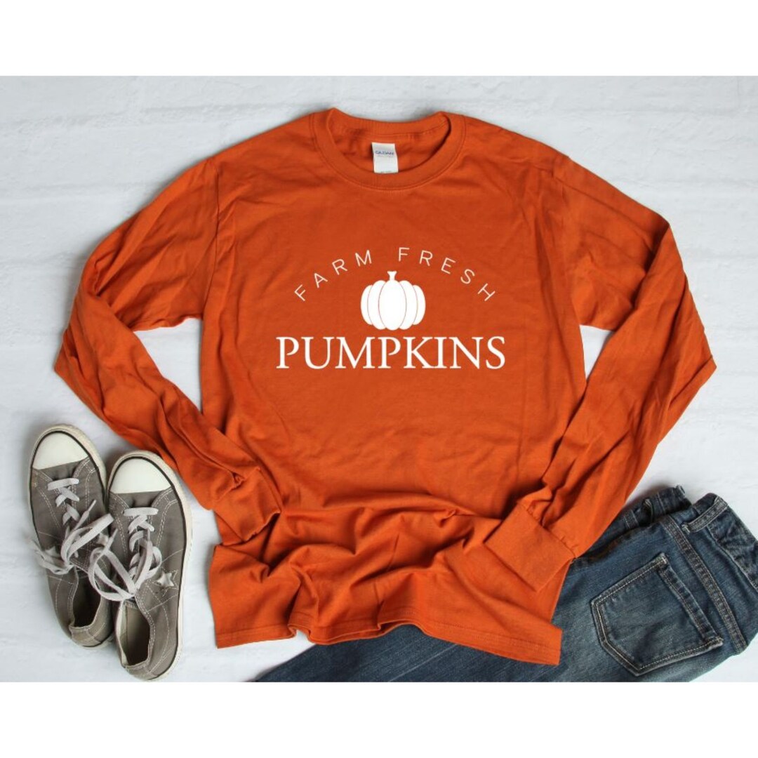Fall Shirt Women Fall Long Sleeve Shirts Fall Pumpkin - Etsy