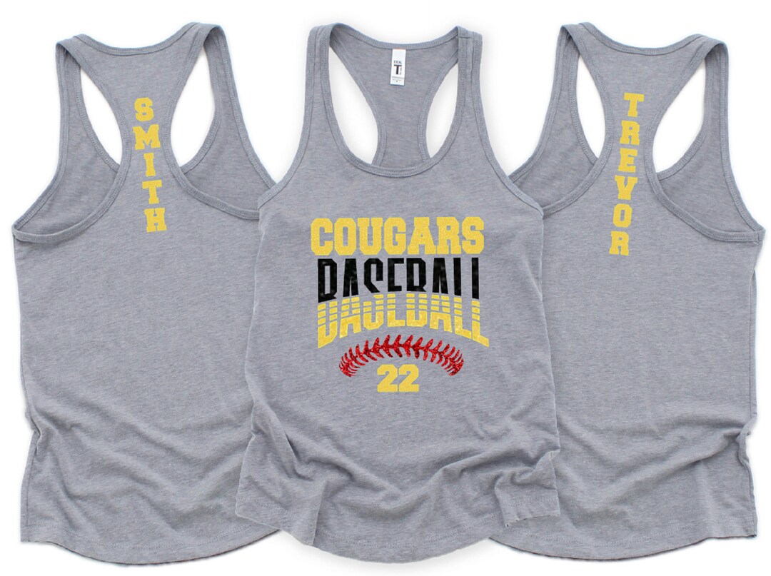 Glitter Baseball Team Tank Top Baseball Mom Shirt Baseball Tank Tops ...