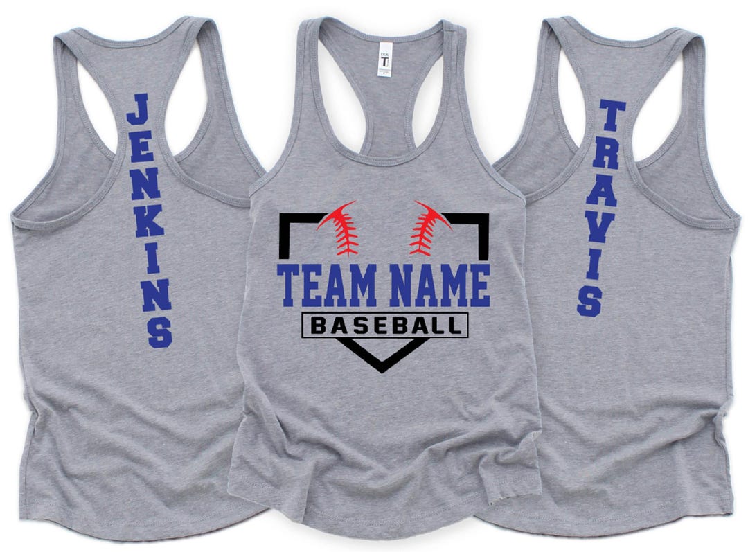 Custom Baseball Shirt Team Name Baseball Shirt Baseball Tank Top ...