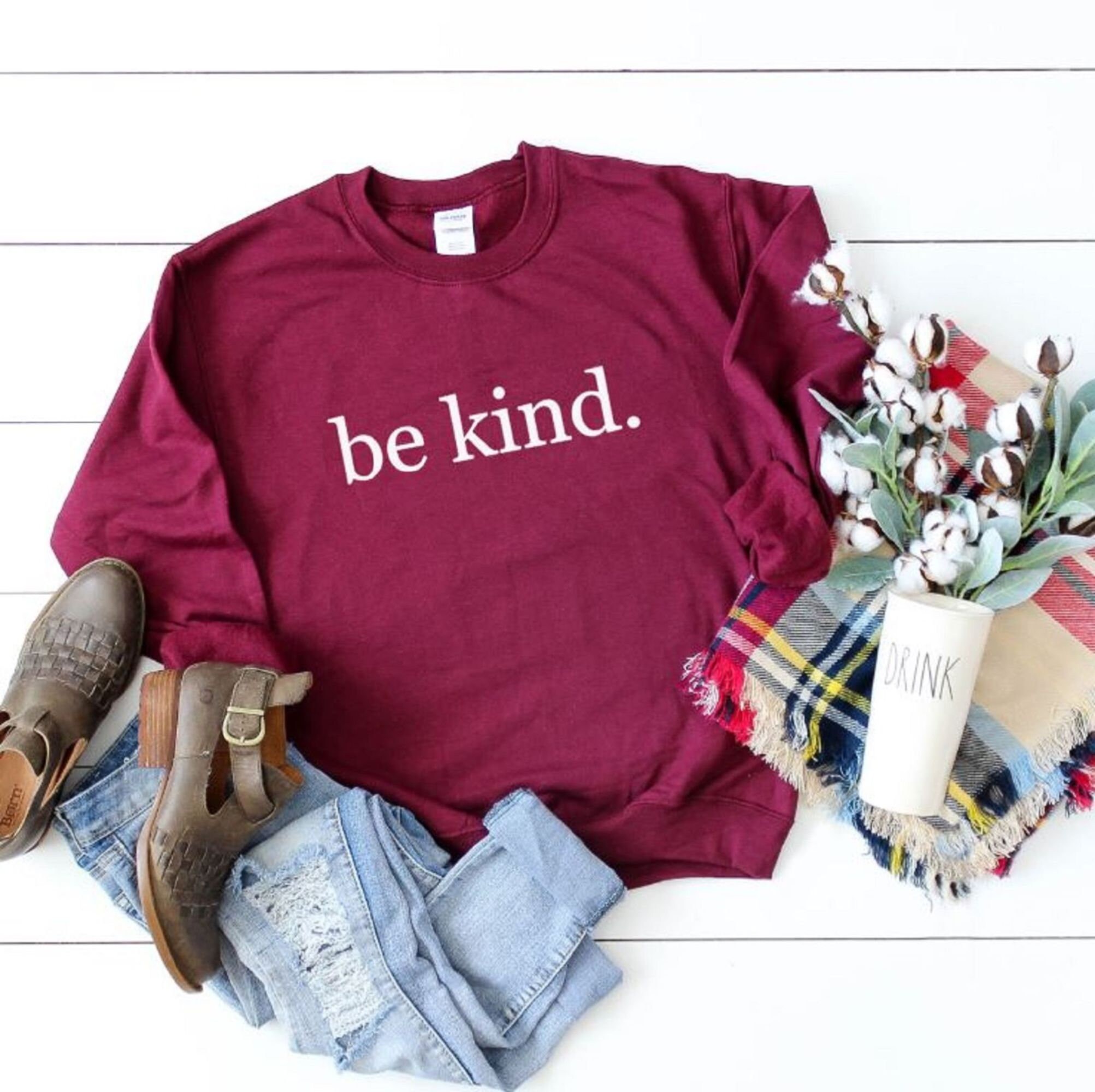 Be Kind Sweatshirt for Women Be Kind Shirt Just Be Kind | Etsy