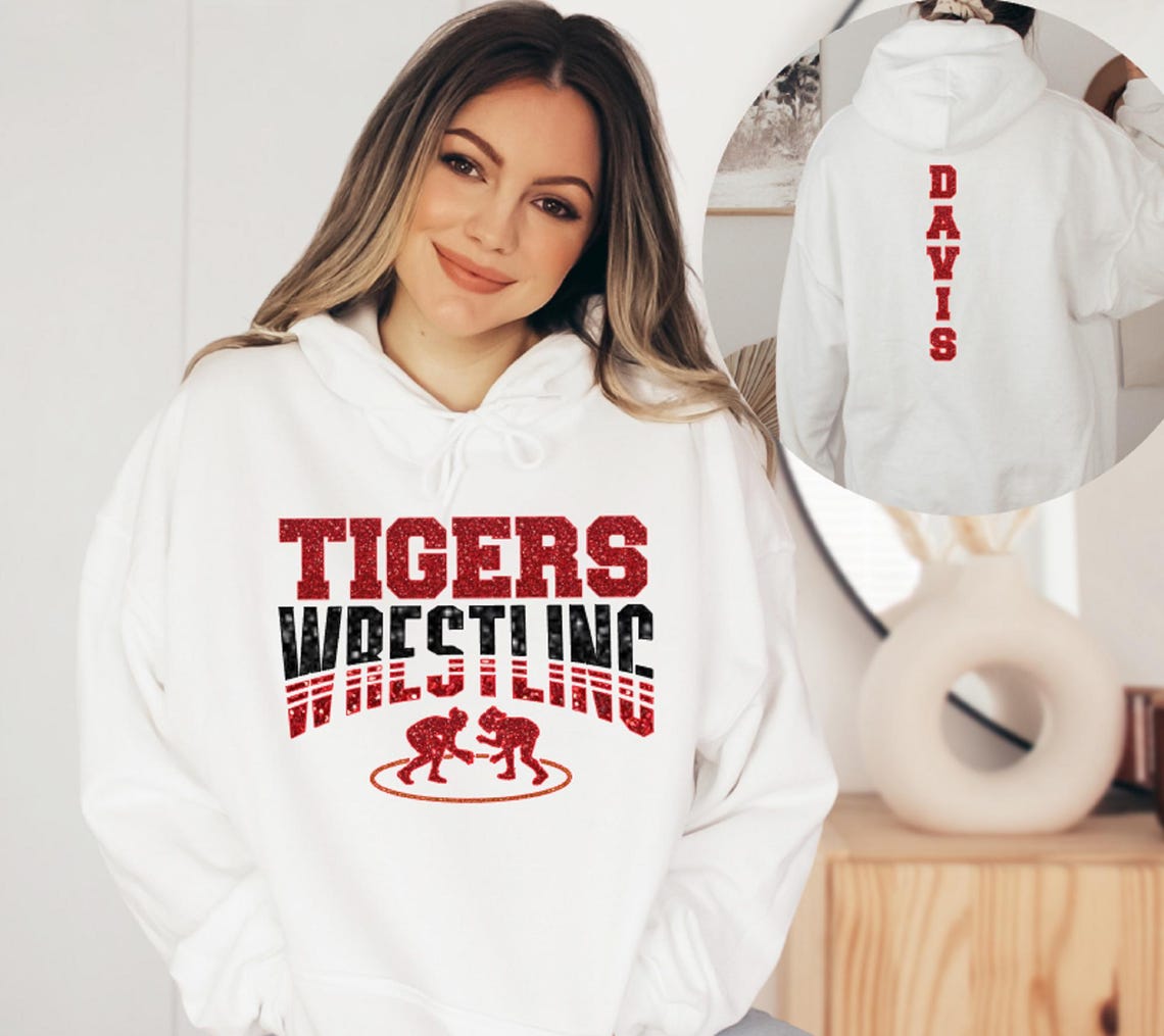 Glitter Girls Wrestling Hoodie, Wrestle Like A Girl Shirt, Girls ...