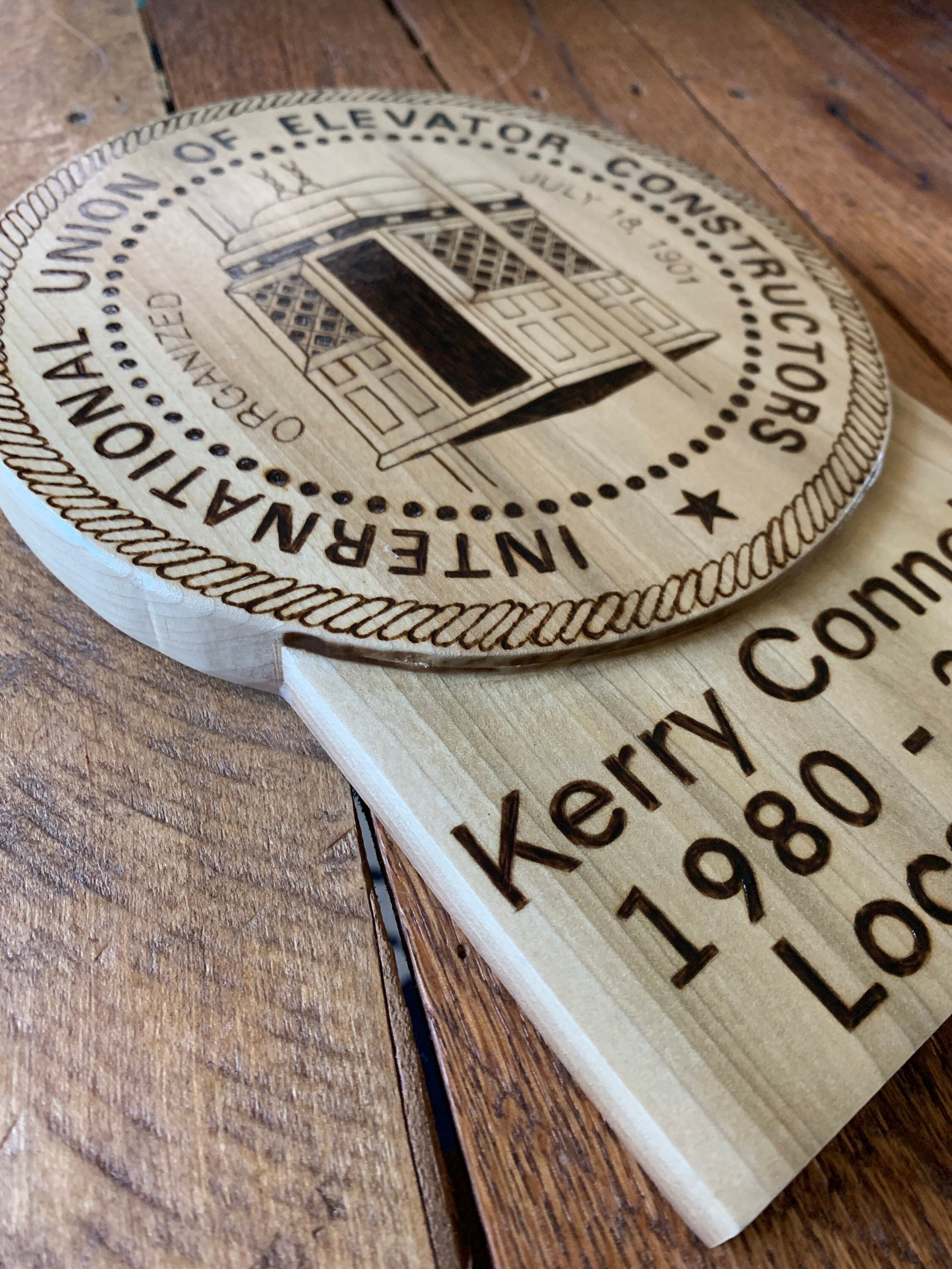 Plaque personnalisée personnalisée - plaque de récompense en bois ...