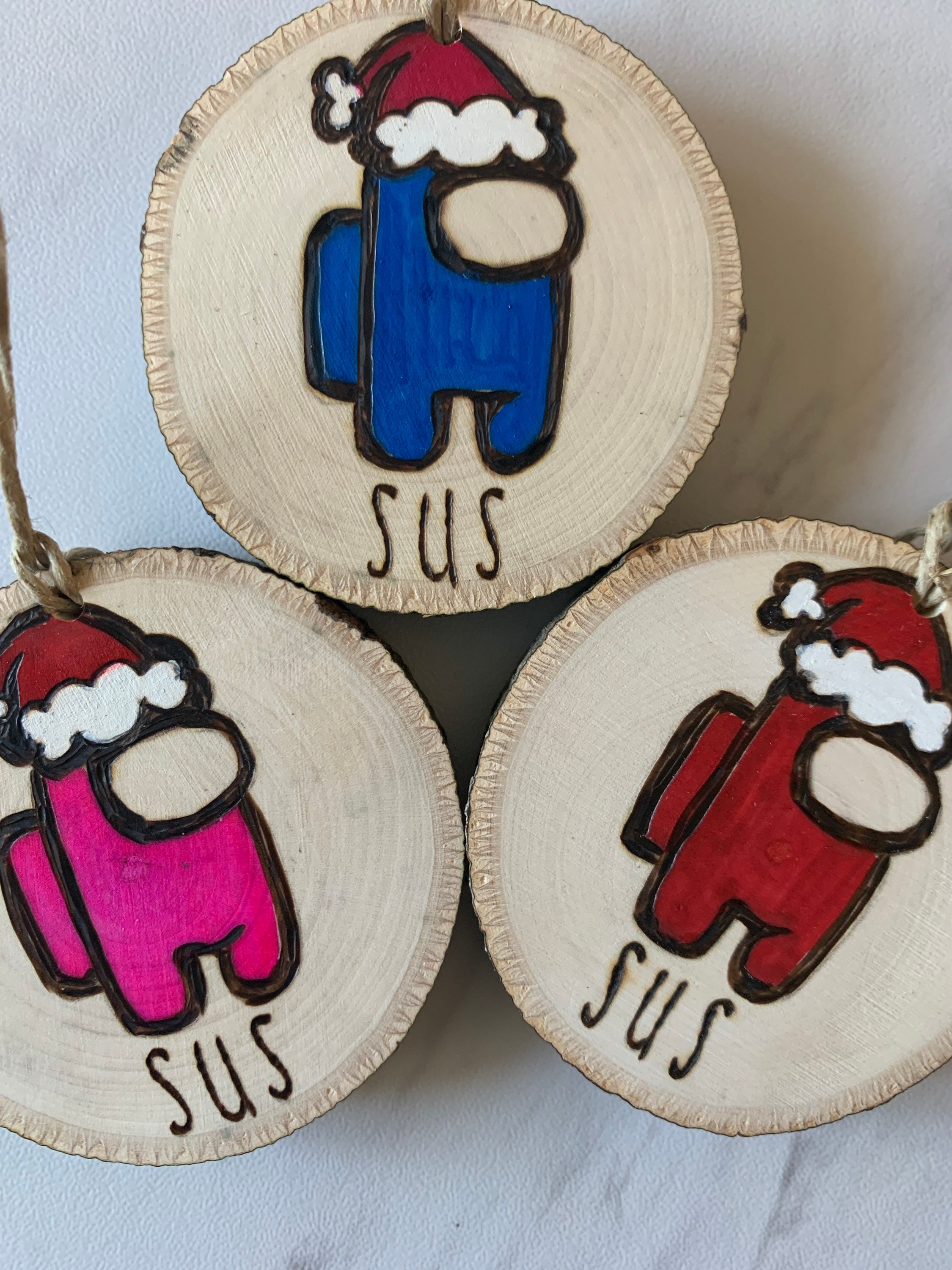 Among Us Sus Ornament Christmas Decor Tree Ornament - Etsy